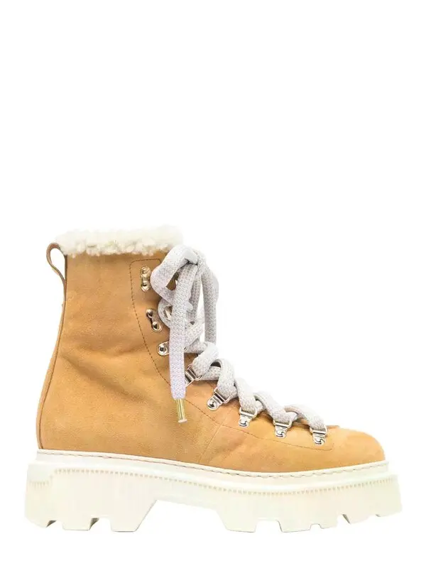 Santoni Houting Suede Boots - Brown