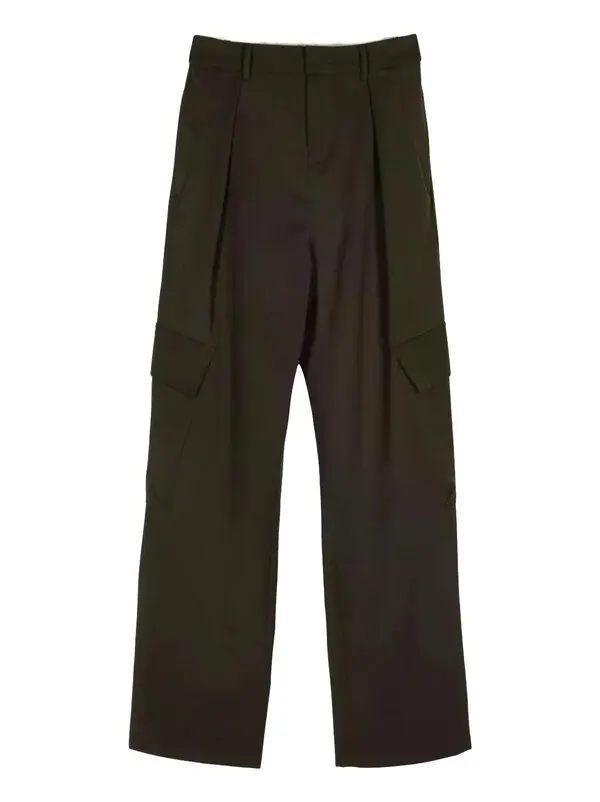 N°21 Twill Cargo Pants - Green