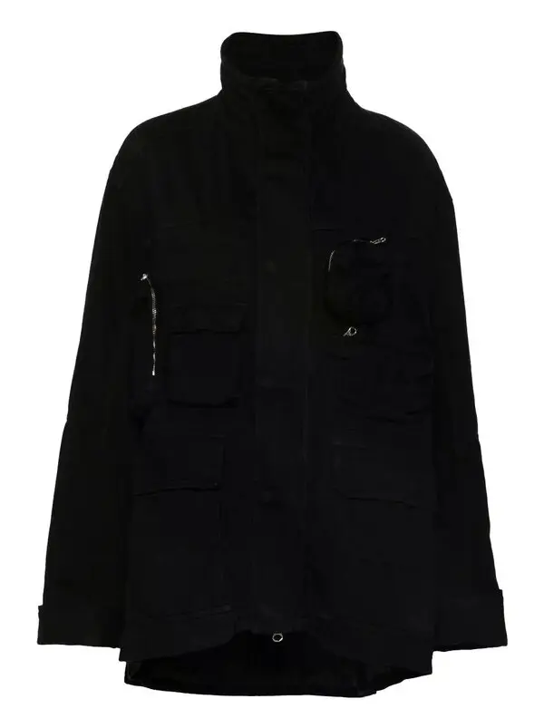 MAISON MARGIELA Cotton Twill Cargo Jacket - Black
