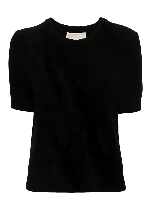Michael Kors Chunky Knit Merino Wool Sweater - Black