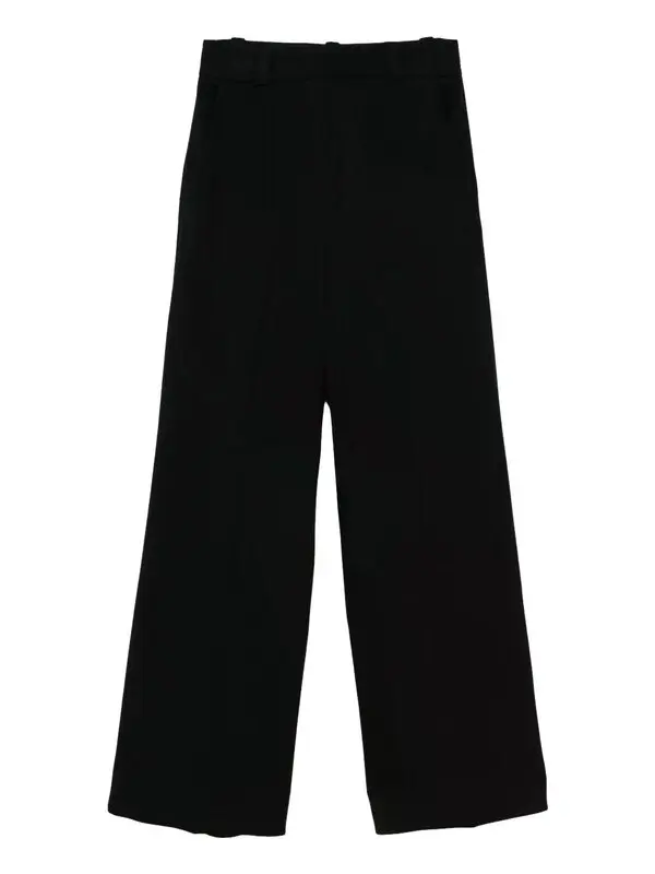 Essentiel Antwerp High-waisted Wide-leg Trousers - Black
