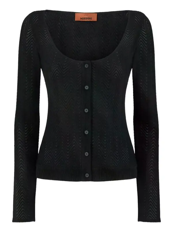 Missoni Chevron Cardigan - Black