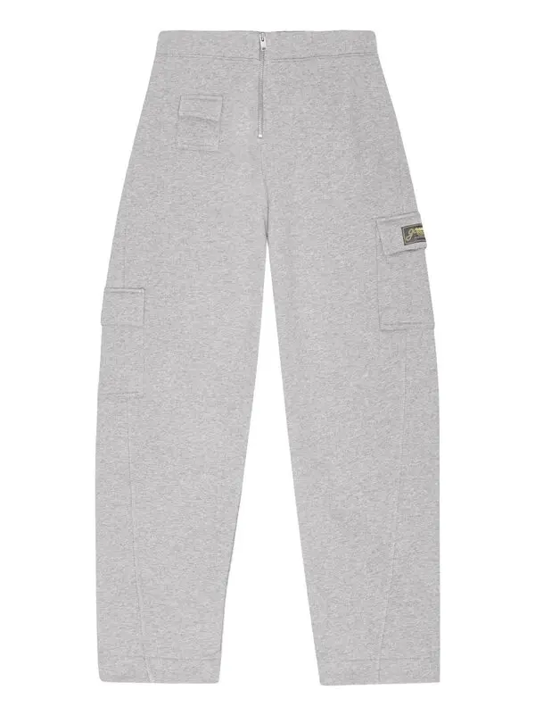 GANNI Logo-patch Track Trousers - Grey