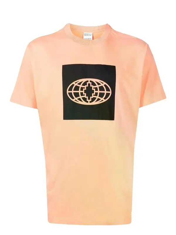 COUNTY OF MILAN Logo-print T-shirt - Orange