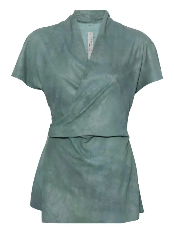 Rick Owens Leather Top - Green