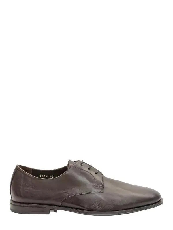 DOUCAL'S Boston Leather Derby Shoes - Brown
