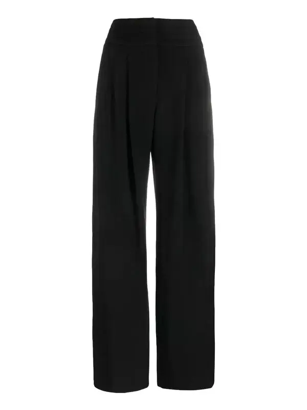 IRO PARIS Pleat-detail Wide-leg Trousers - Black