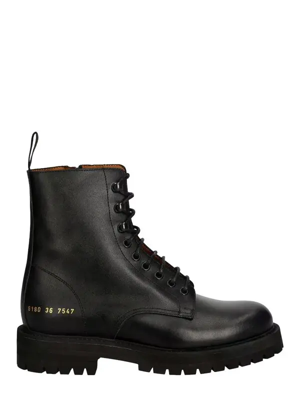 COMMON PROJECTS Leather Boots - Black