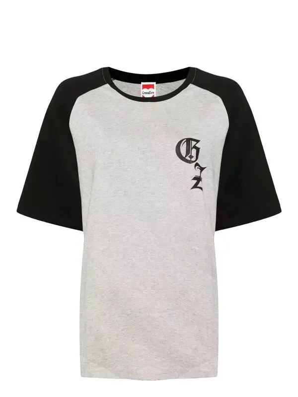 GROUND ZERO Logo-print Cotton T-shirt - Grey