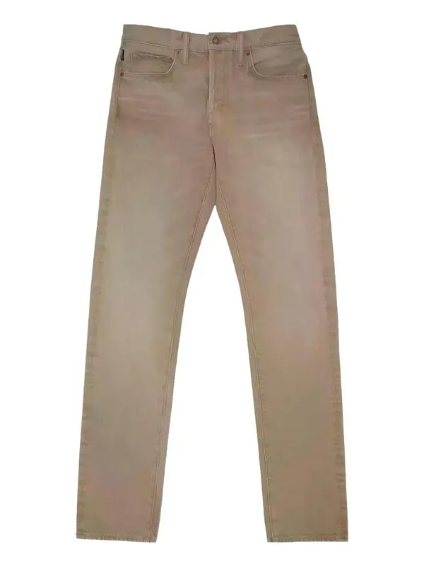 TOM FORD Logo-patch Jeans - Neutrals