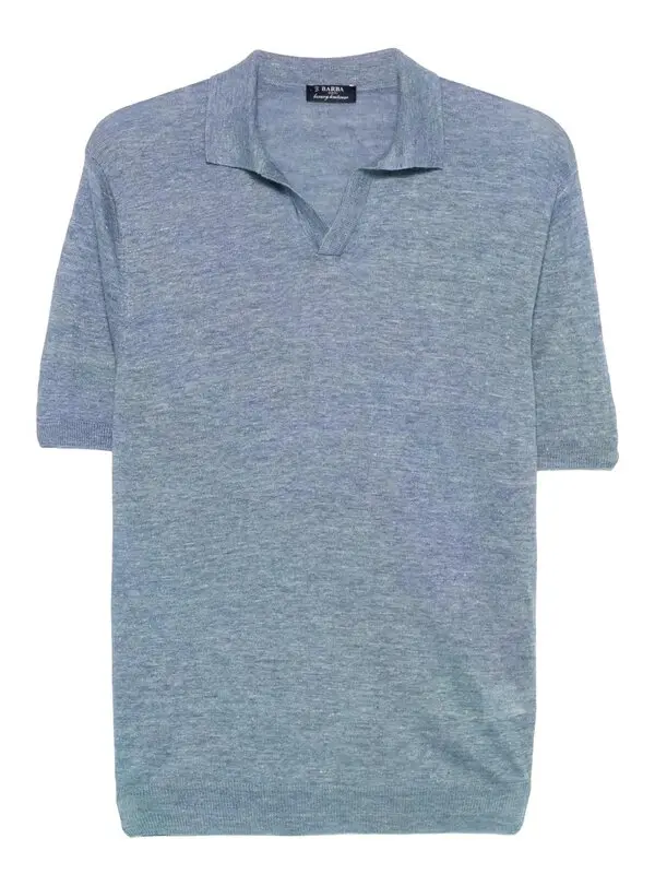 BARBA NAPOLI Fine-knit T-shirt - Blue