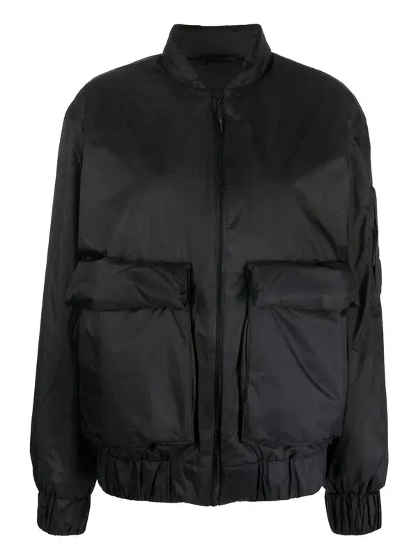 Rains Flap-pockets Puffer Jacket - Black