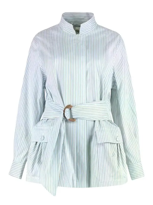 Fendi Belted Jacket - Neutrals