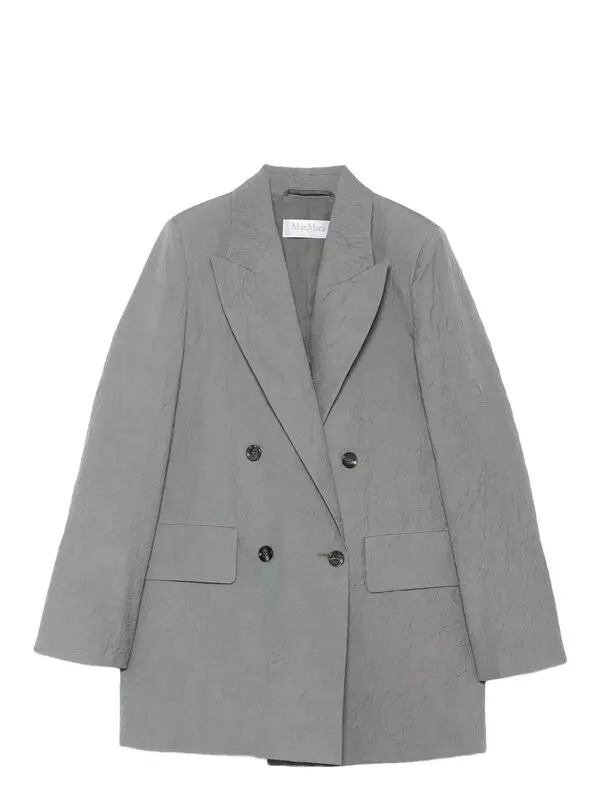 Max Mara Abavo Double-breasted Blazer - Grey