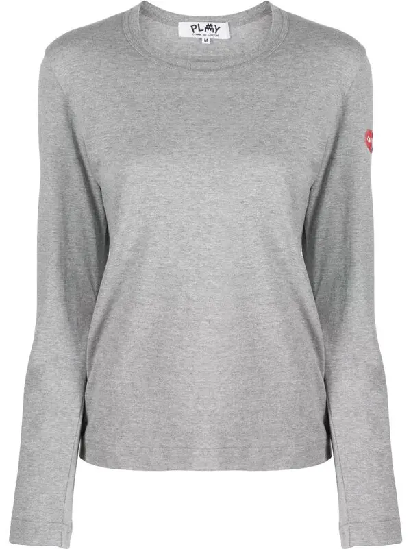 Play Comme Des Garcon X The Artist Invader Pixelated-appliqué T-shirt - Grey
