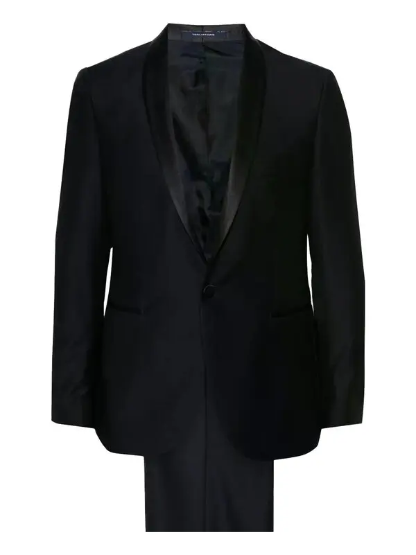 Tagliatore Single-breasted Wool Suit - Blue