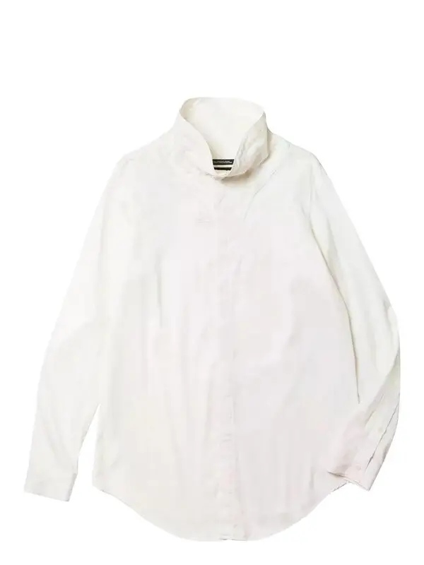 JULIUS Volcano Neck Shirt - White