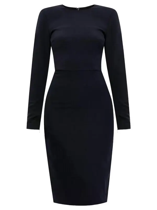 Victoria Beckham Long-sleeve Fitted Dress - Blue