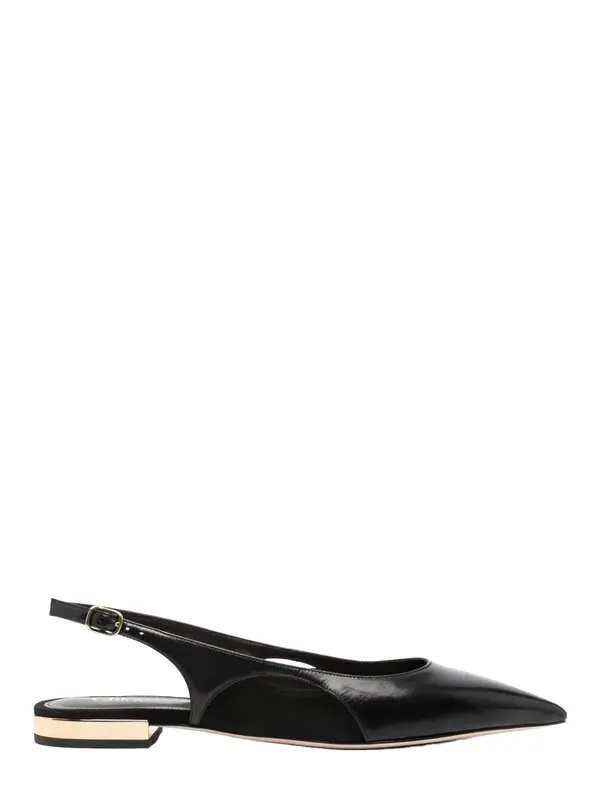 Chloé Saada Leather Ballerina Shoes - Black