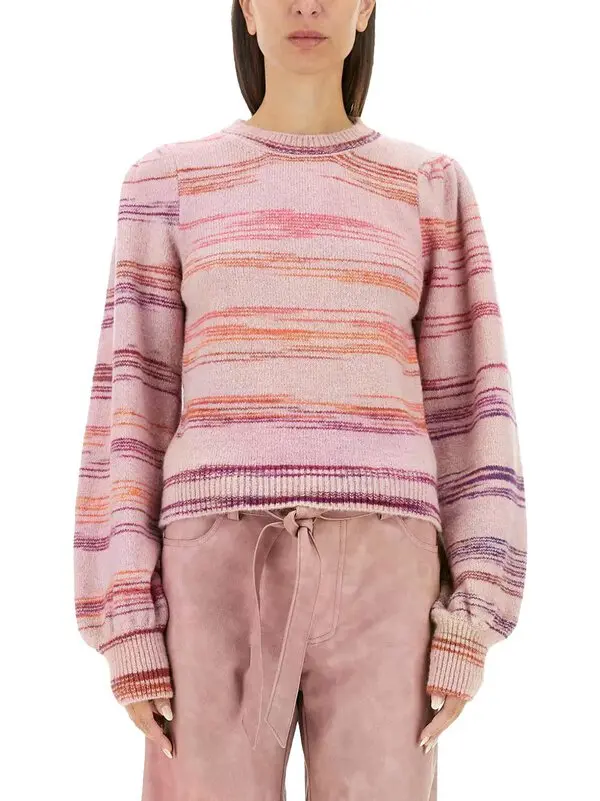 Baum Und Pferdgarten Striped Knitted Sweater - Pink