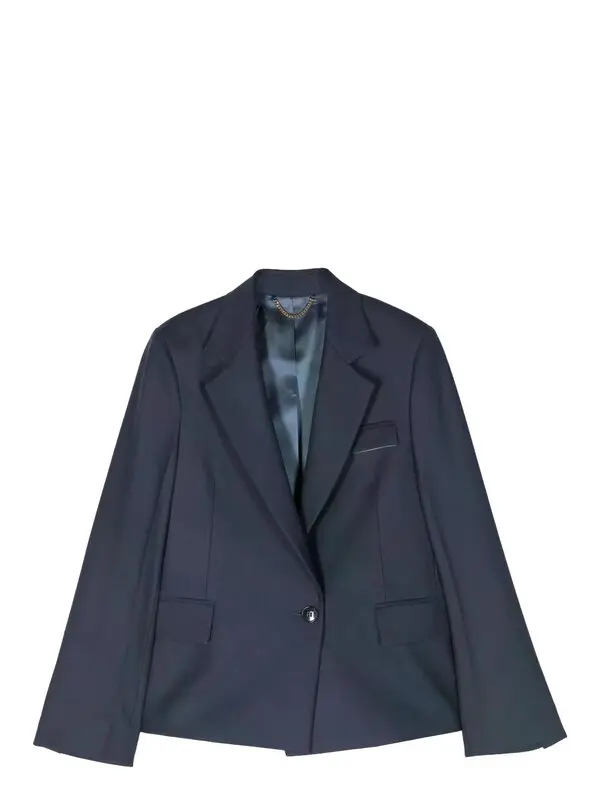 Victoria Beckham Single-breasted Blazer - Blue