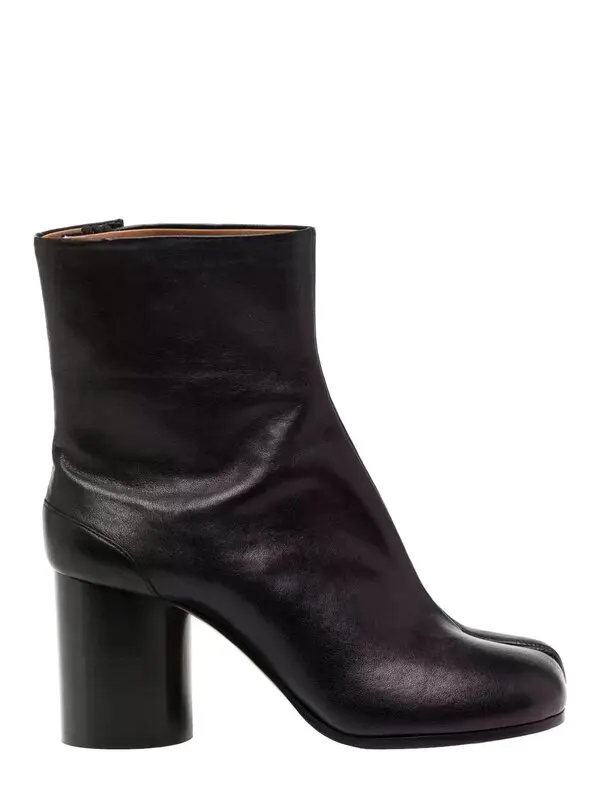 MAISON MARGIELA Tabi Leather Ankle Boots - Black