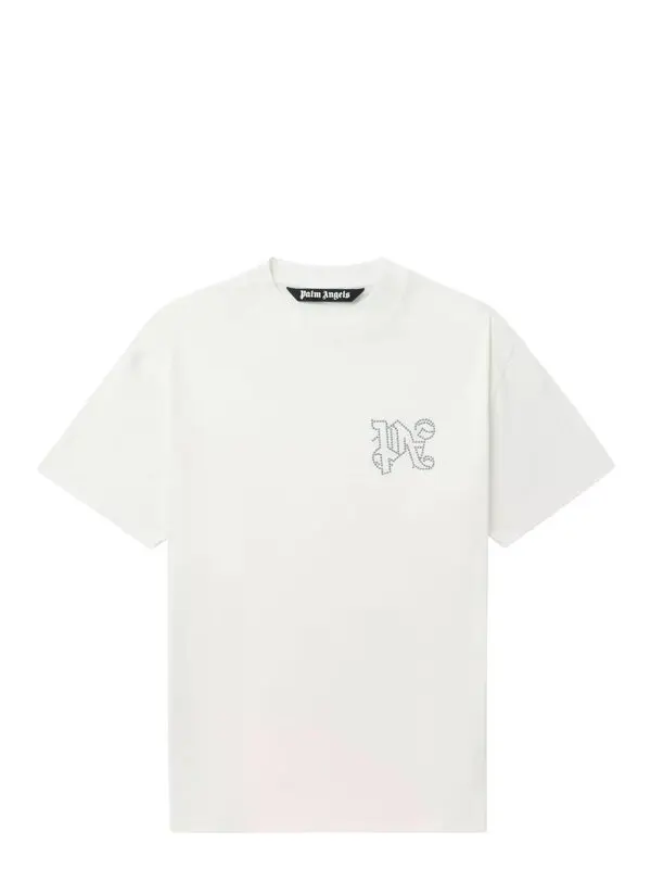 Palm Angels Stud-logo T-shirt - White