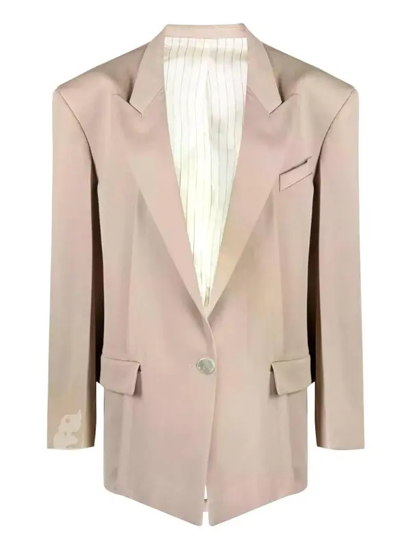 Attico Glen Oversized Single-breasted Blazer - Brown