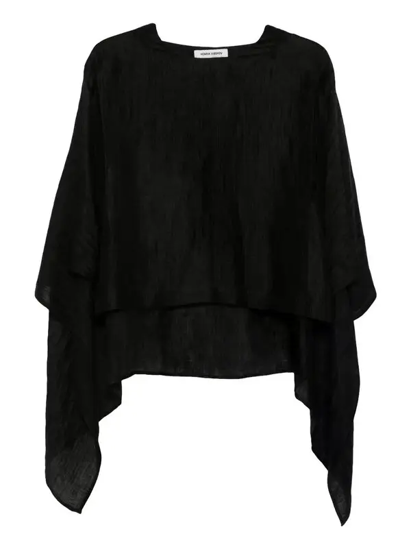 Henrik Vibskov Uncut Silk Blouse - Black