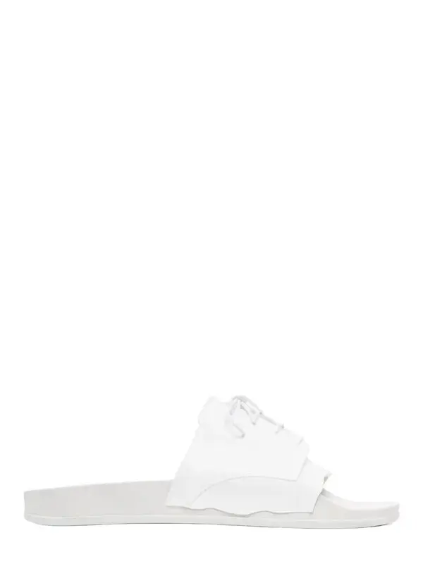 MAISON MARGIELA Lace-up Pool Slides - White