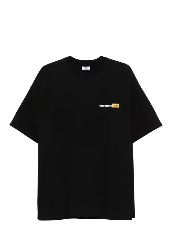 Vetements Logo-print T-shirt - Black