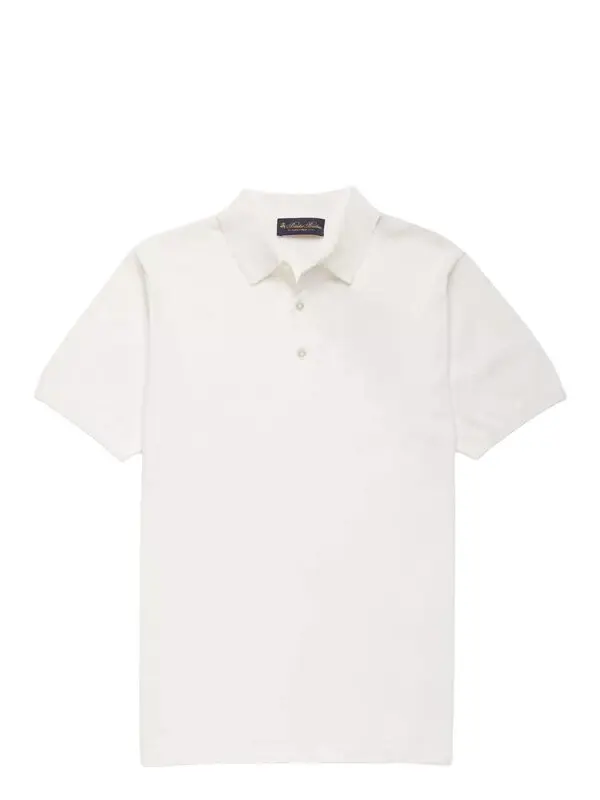 Brooks Brothers Cotton Polo Shirt - White