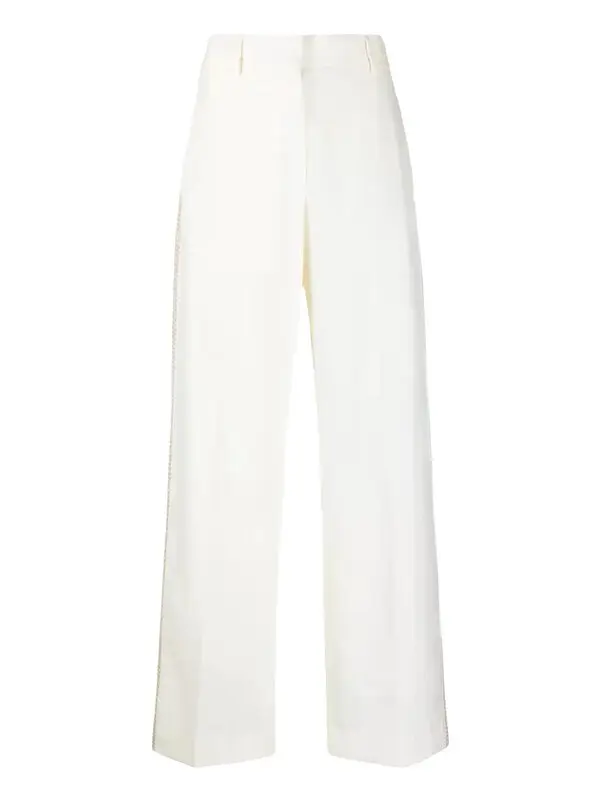 Palm Angels Side-stripe Trousers - White