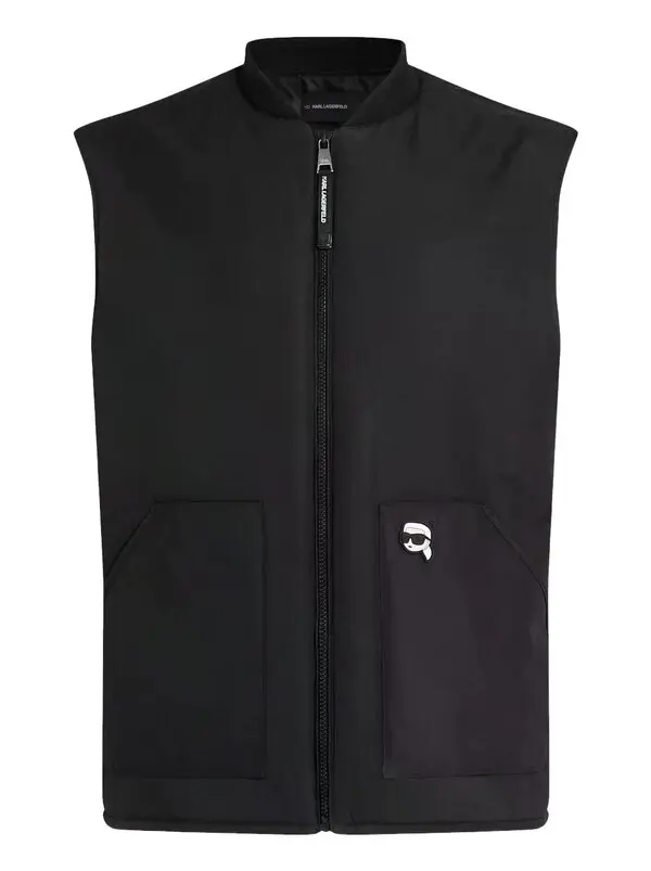 Karl Lagerfeld Ikon Padded Gilet - Black