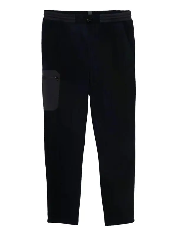 Sease Virgin Wool Blend Flannel Drawstring Trousers - Blue