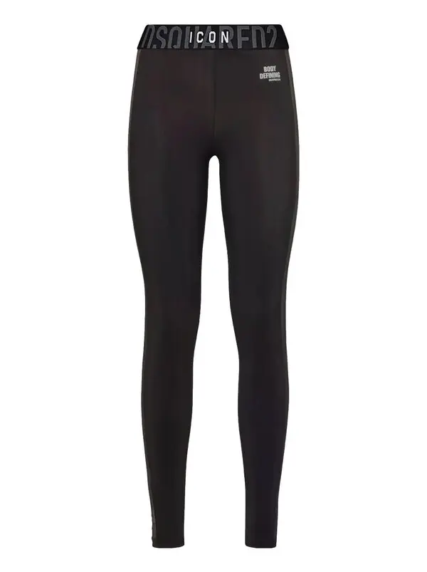 Dsquared2 Logo-waistband Leggings - Black