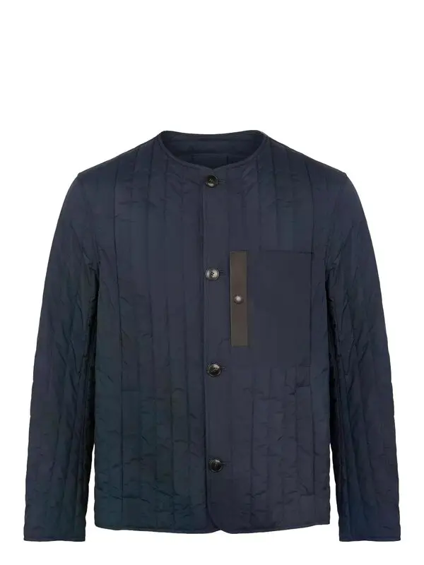 YVES SALOMON Quilted Jacket - Blue