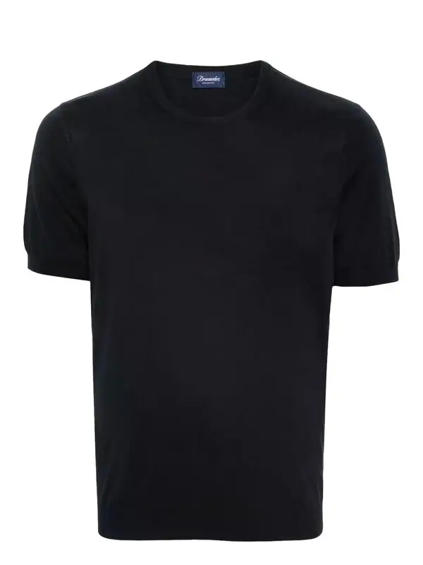 DRUMOHR Fine-knit T-shirt - Blue