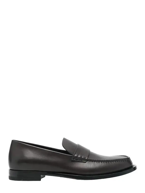 THE ROW Novus Leather Loafers - Brown
