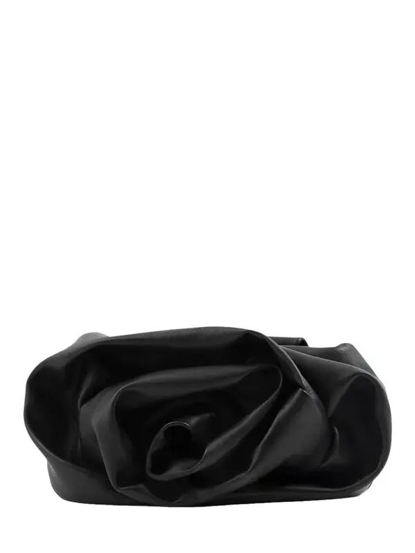 Burberry Slouchy Leather Clutch Bag - Black