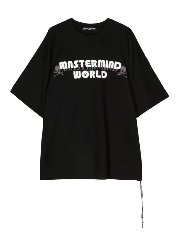 MASTERMIND WORLD Logo-print Cotton T-shirt - Black