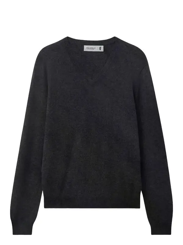 Pringle Of Scotland V-neck Cashmere Jumper - Grey