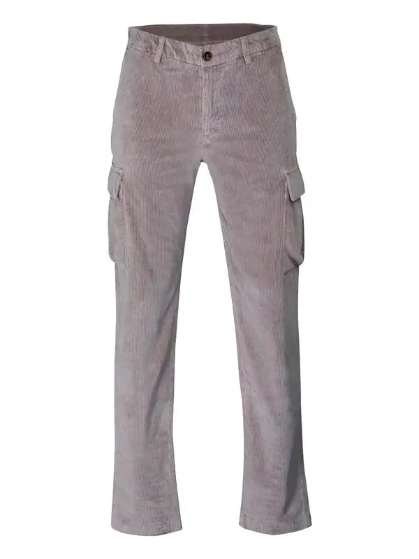 MOORER Corduroy Cargo Trousers - Grey