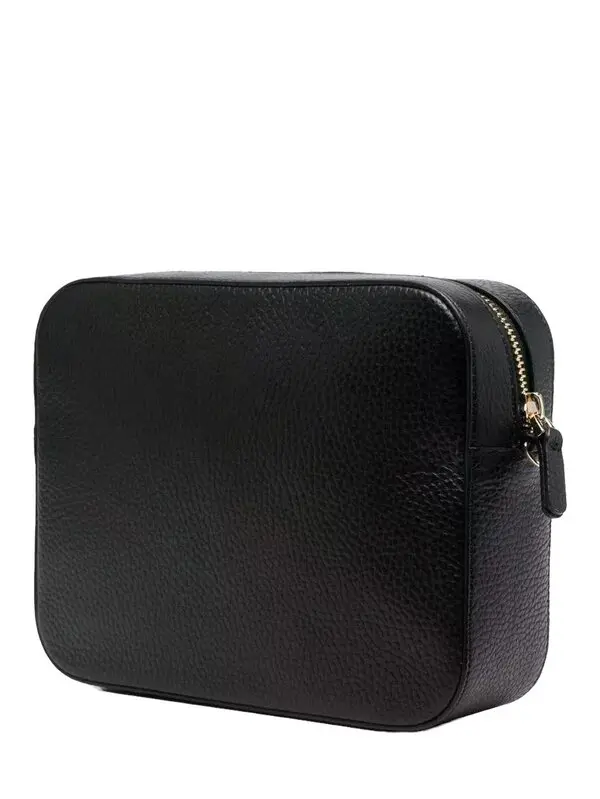 COCCINELLE Pebbled-leather Crossbody Bag - Black