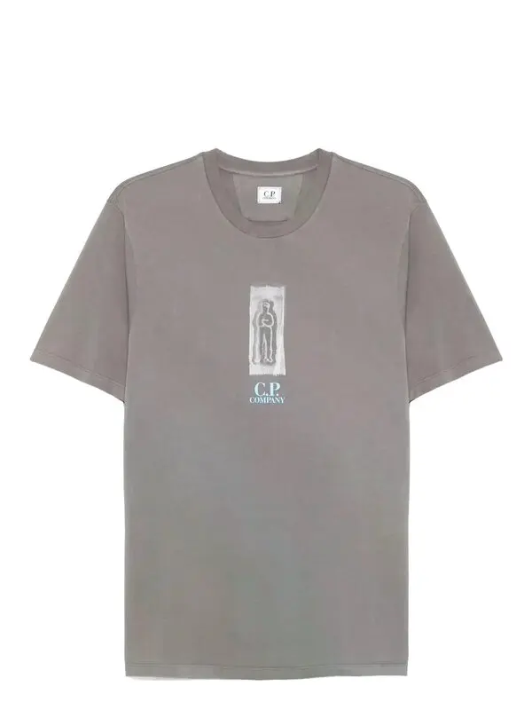C.P. COMPANY Logo-print T-shirt - Grey