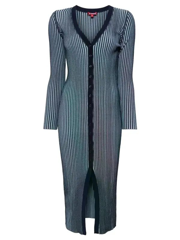 Staud Shoko Midi Dress - Blue
