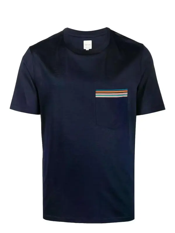 Paul Smith Pocket Cotton T-shirt - Blue