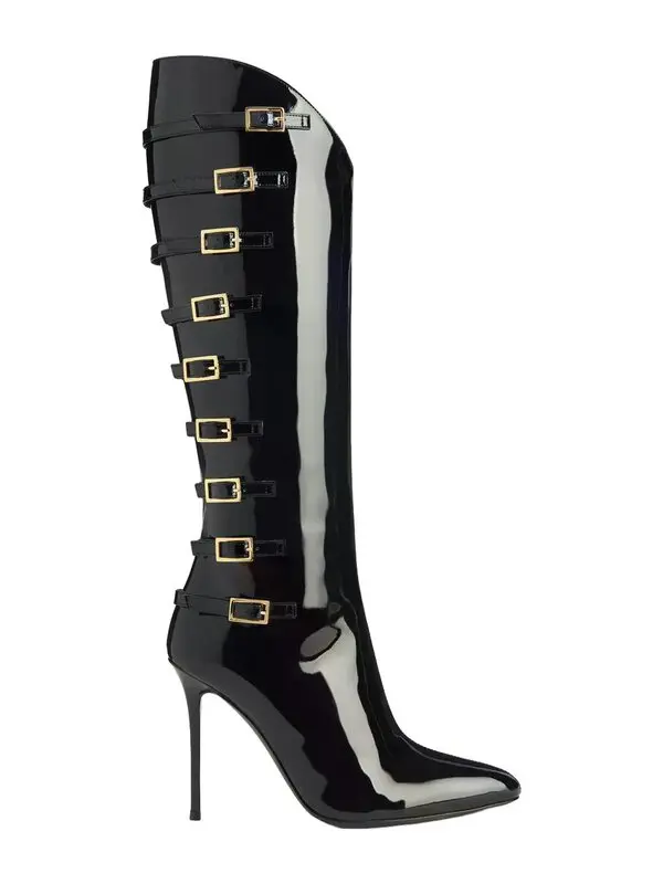 GIUSEPPE ZANOTTI Patthi 105mm Patent Boots - Black
