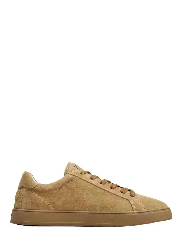 TOD'S Logo-detail Suede Sneakers - Neutrals