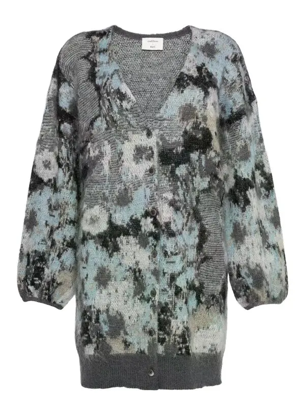 ONEFIFTEEN Intarsia-knitted Cardigan - Grey